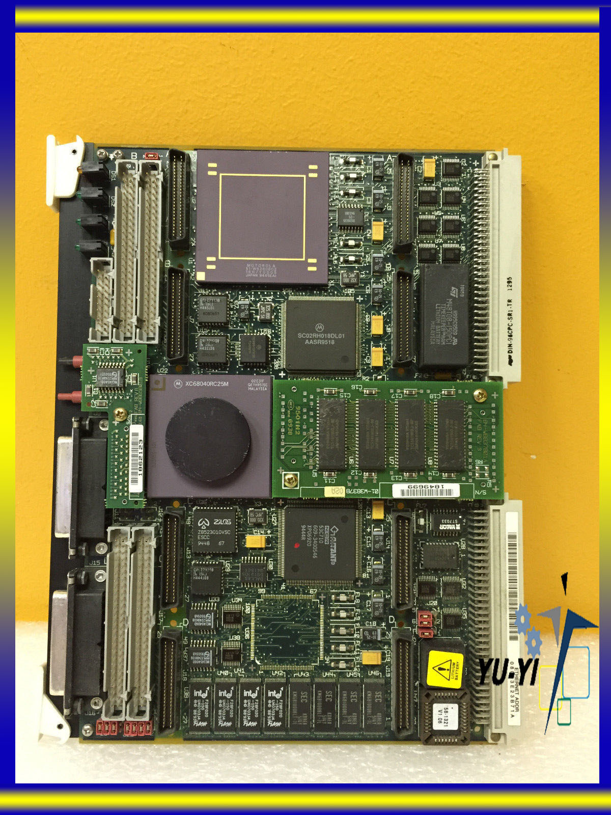 Motorola 01-3884B MVME162, 8 MB DRAM, Embedded Controller Board - PLC DCS SERVO Control MOTOR ...